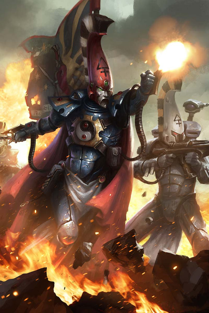 Phoenix Lord Asurmen Art Print – Warhammer 40K Collectible – Warhammer Art