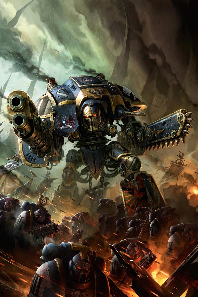 Knight Errant Art Print – Warhammer 40K Collectible – Warhammer Art