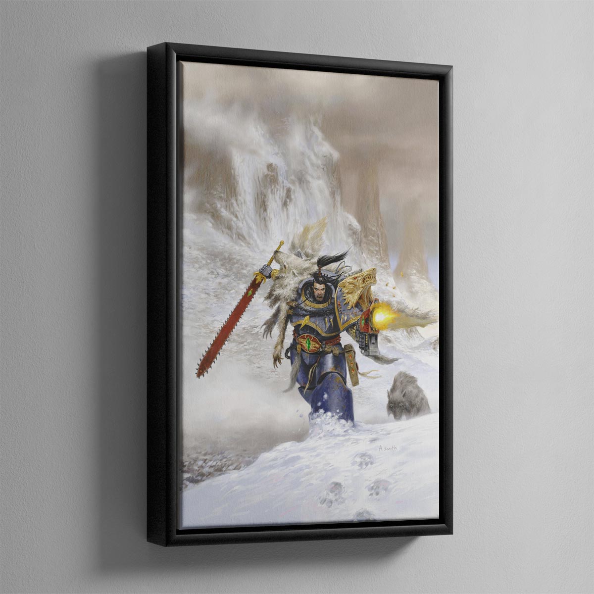 Ragnar Blackmane Art Print – Warhammer 40K Collectible – Warhammer Art