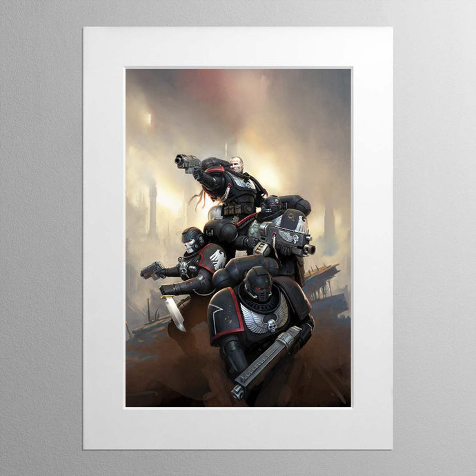 Raven Guard Kill Team Art Print – Warhammer 40K Collectible – Warhammer Art