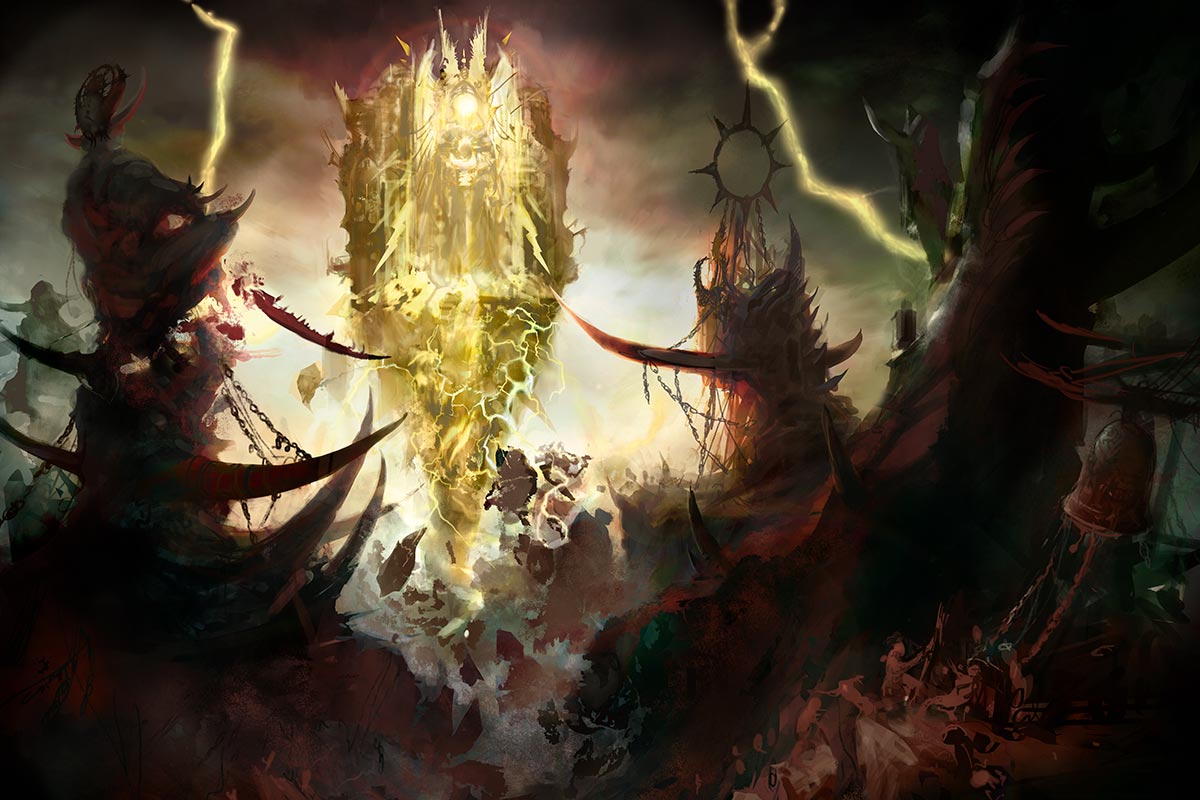 Realm of Chaos Art Print – Age of Sigmar Collectible – Warhammer Art