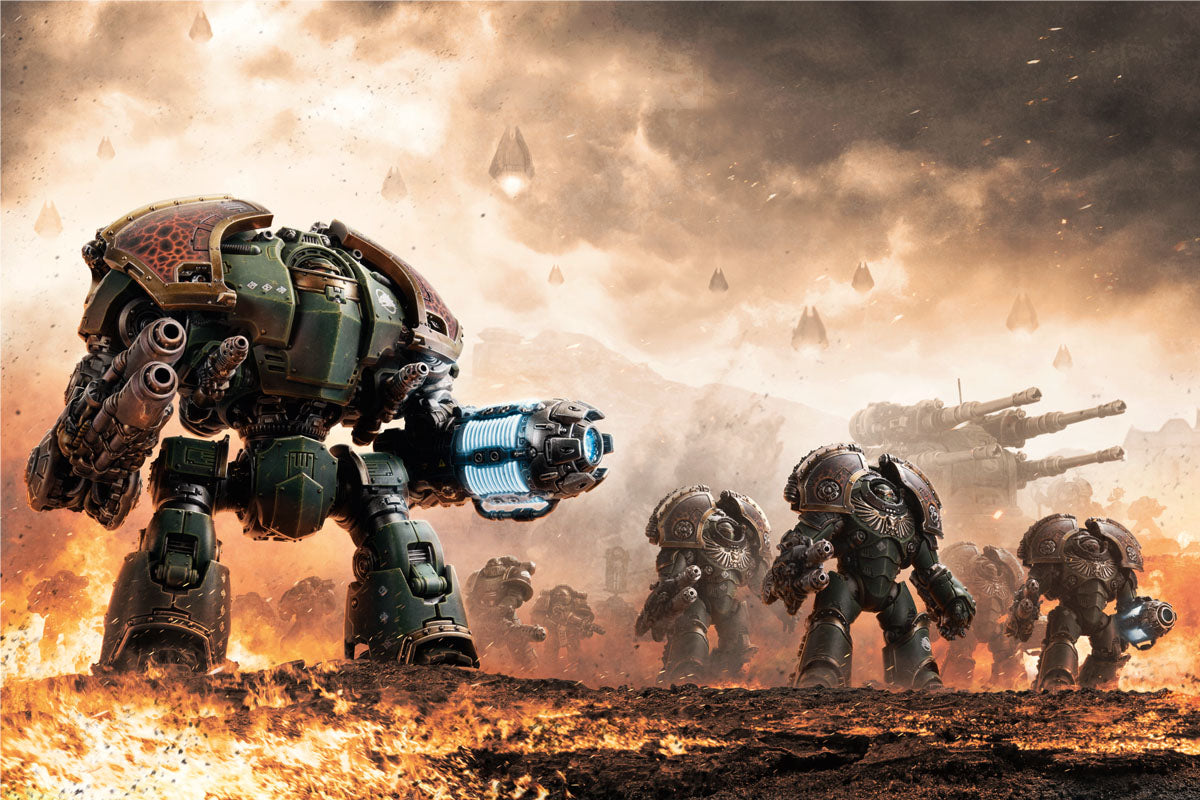 Salamanders on Istvaan V Art Print – The Horus Heresy Collectible – – Warhammer Art