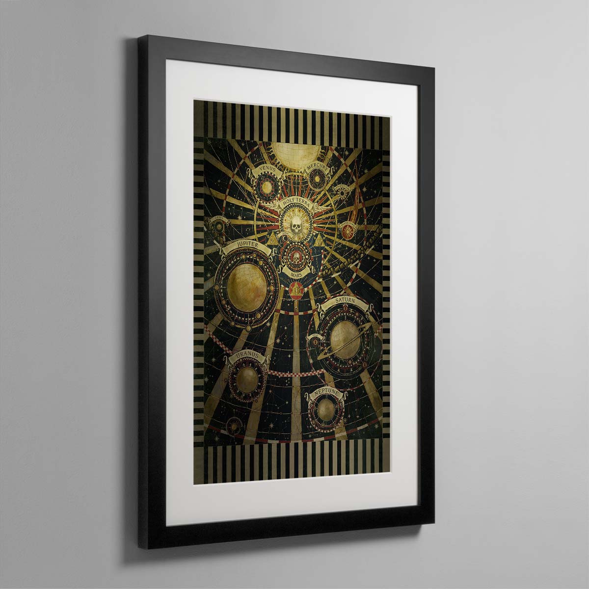 Sol System Map Art Print – Warhammer 40K Collectible – Warhammer Art