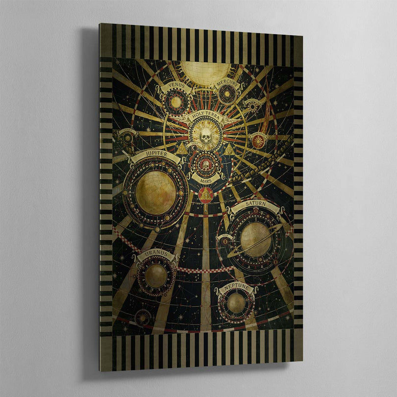 Sol System Map Art Print – Warhammer 40K Collectible – Warhammer Art