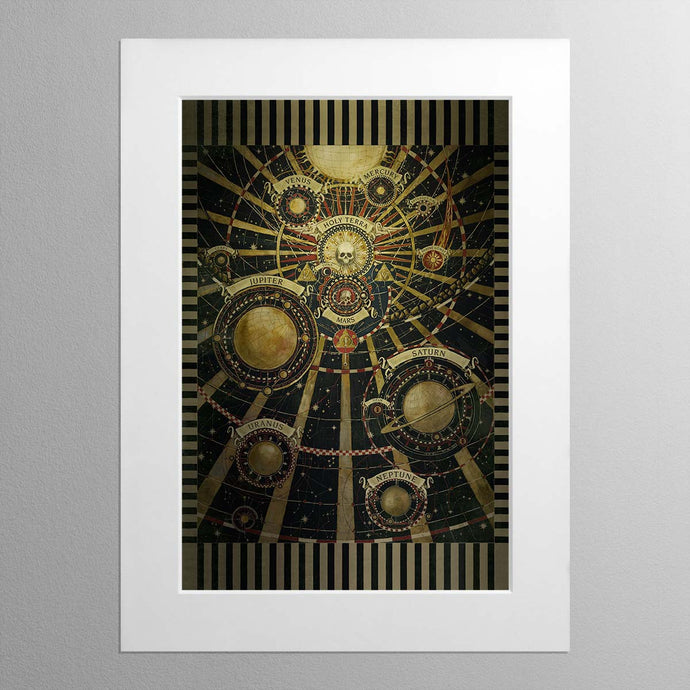 Sol System Map Art Print – Warhammer 40K Collectible – Warhammer Art