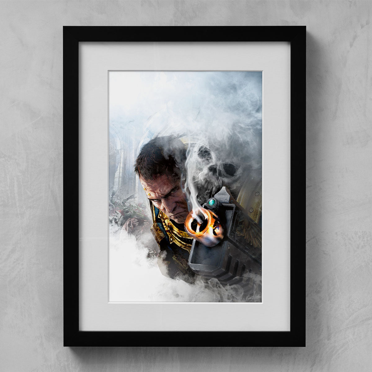 Space Marine - Captain Titus Art Print – Game Artwork – Warhammer Art