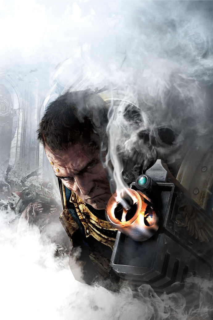 Space Marine - Captain Titus Art Print – Game Artwork – Warhammer Art