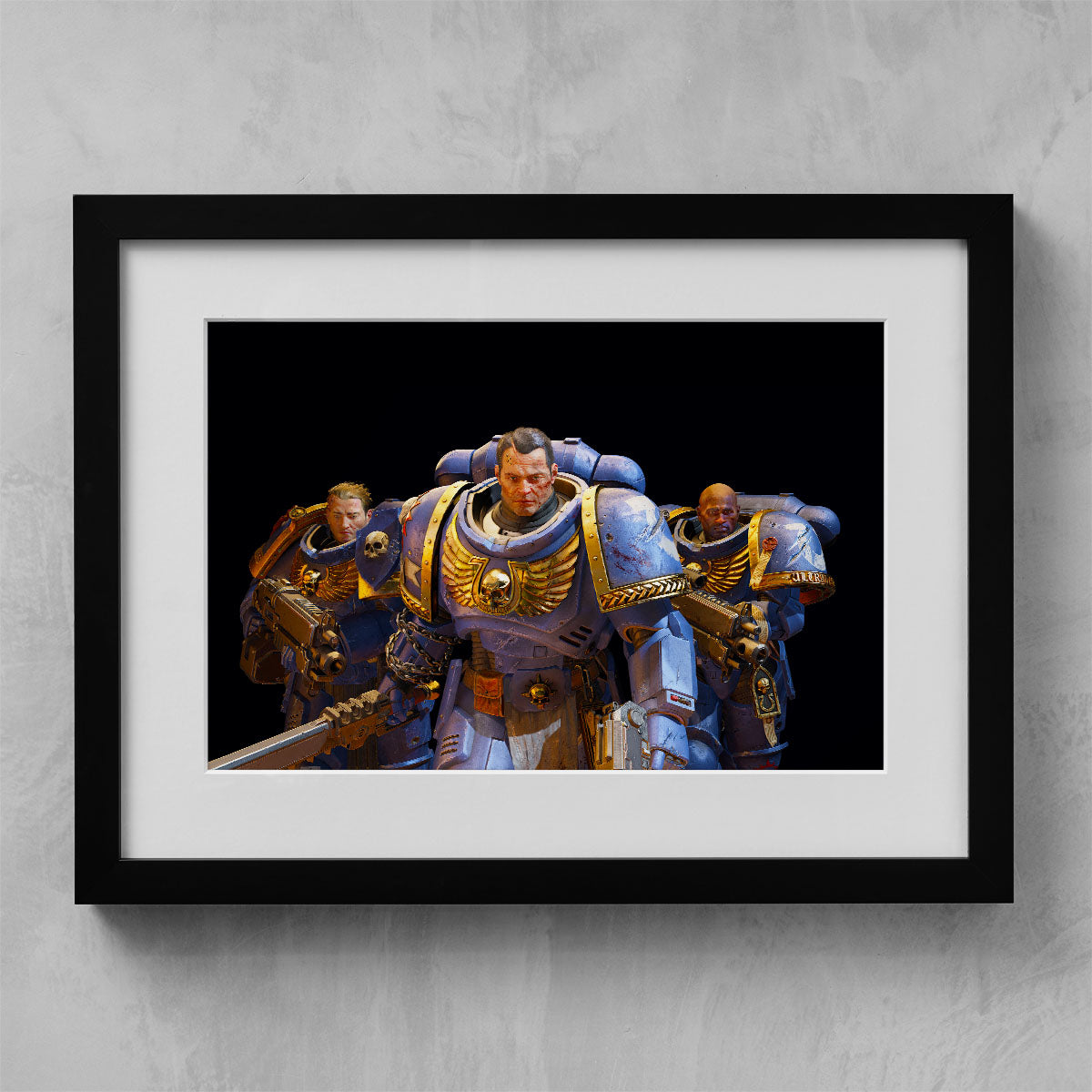 Space Marine 2 Titus' Command Art Print – Game Artwork – Warhammer Art