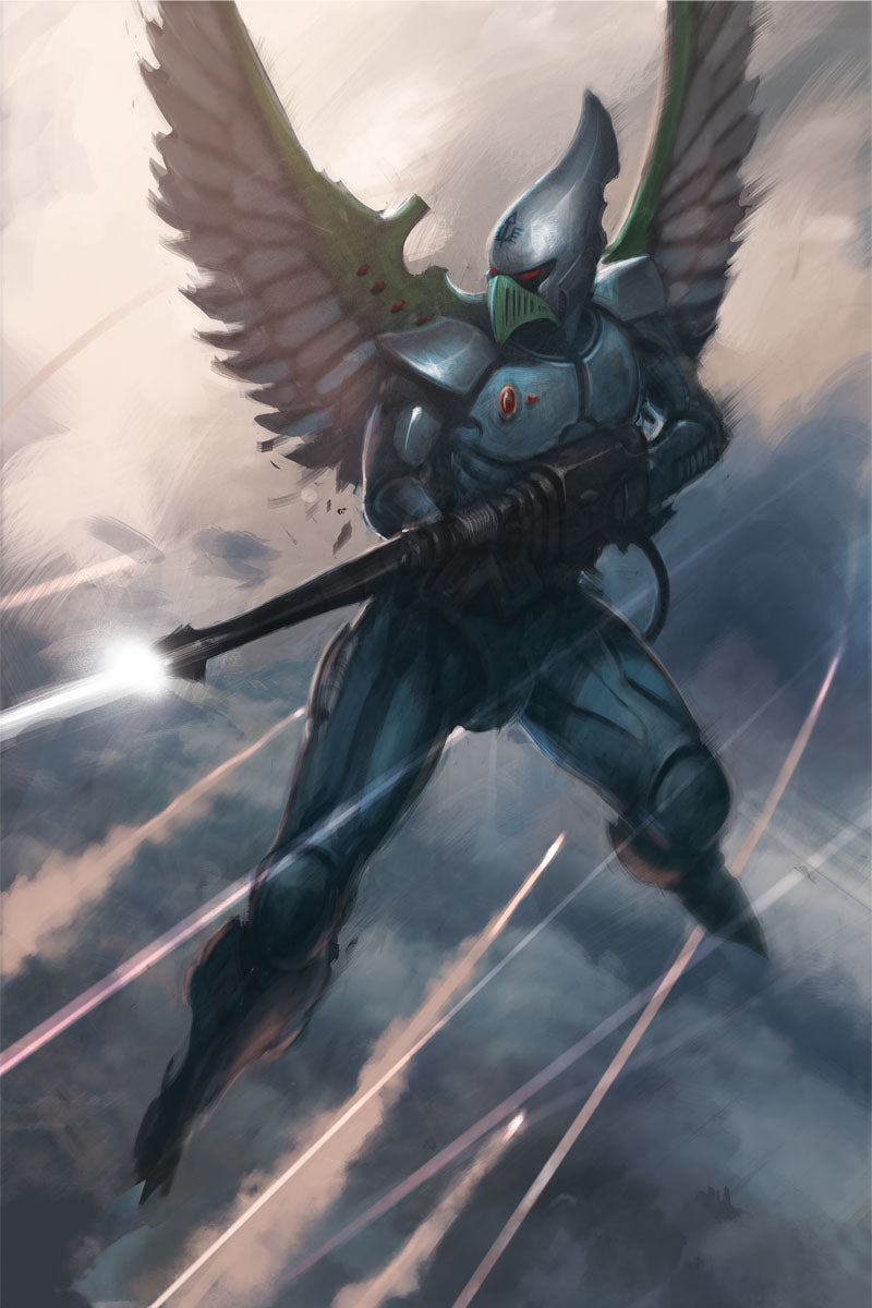 SWOOPING HAWK - Warhammer Art