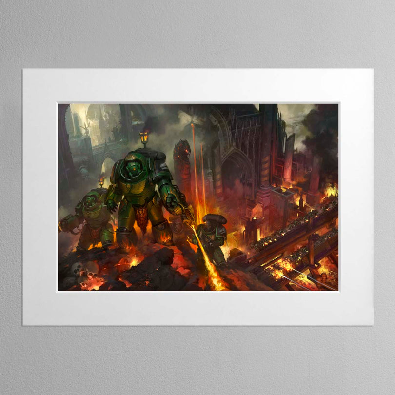 Salamanders Art Print – Warhammer 40K Collectible – Warhammer Art
