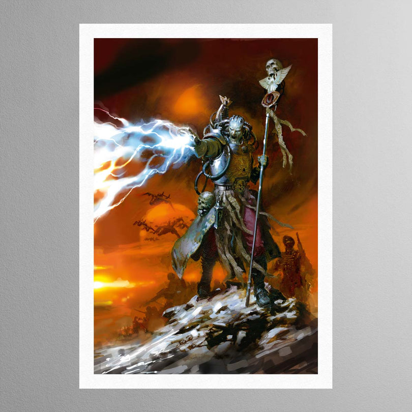 Sanctioned Psyker Art Print – Warhammer 40K Collectible – Warhammer Art