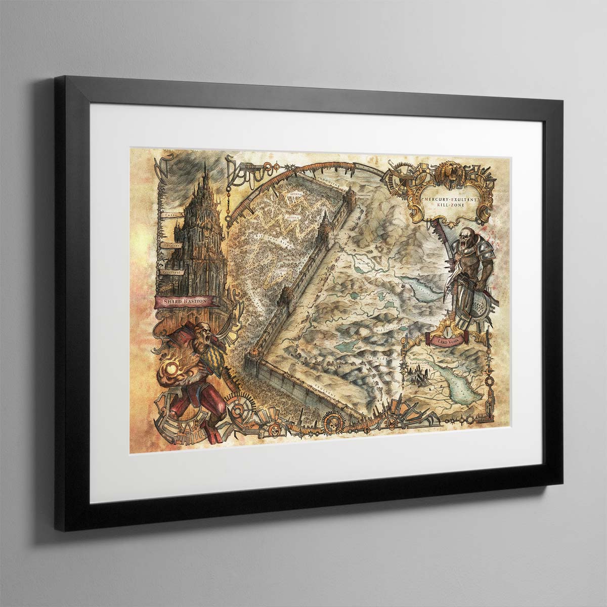 Siege of Terra Mortis Mercury Gate Map Art Print – The Horus Heresy ...