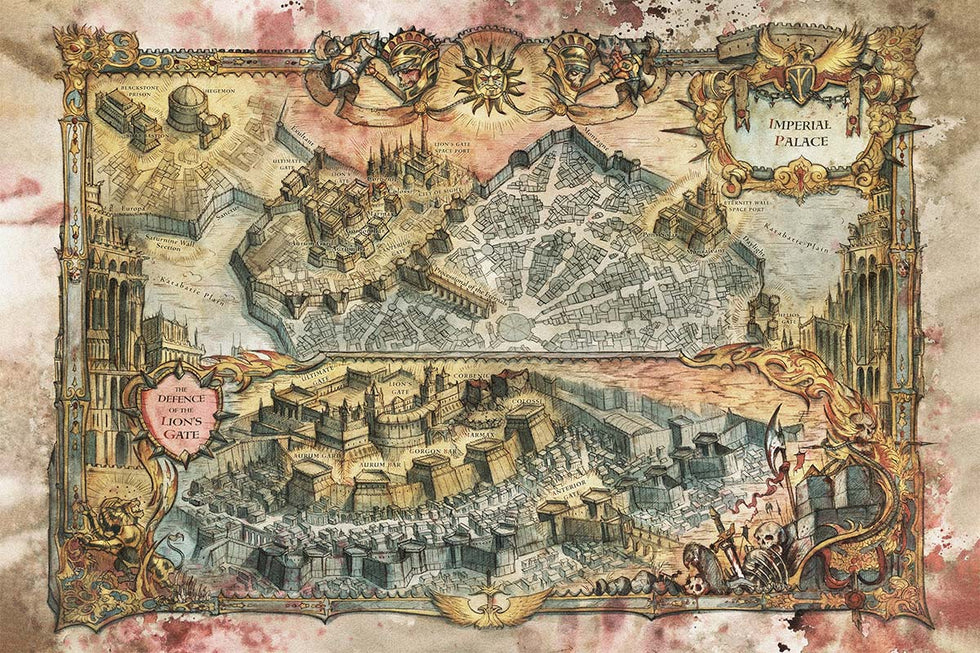 Siege of Terra Saturnine Map Art Print – The Horus Heresy Collectible ...
