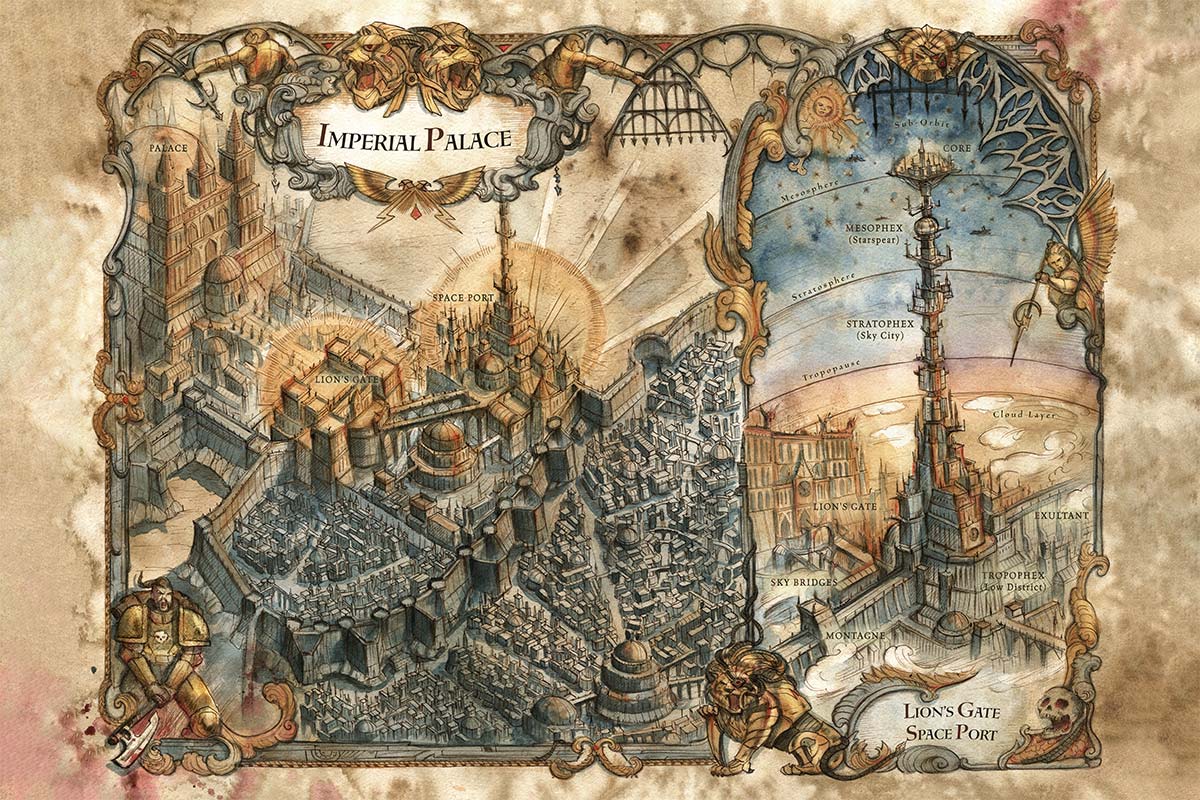 Siege of Terra The First Wall Map Art Print – The Horus Heresy ...