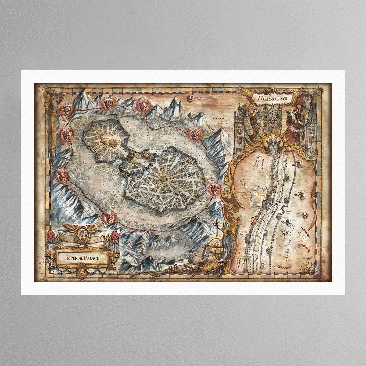 Siege of Terra The Lost and the Damned Map - Warhammer Art