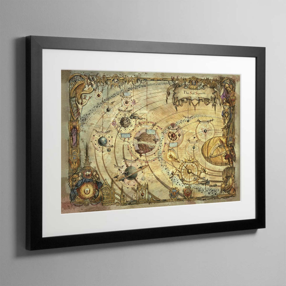 Siege of Terra The Solar War Map - Warhammer Art
