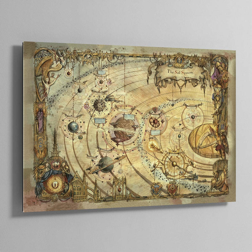 Siege of Terra The Solar War Map - Warhammer Art