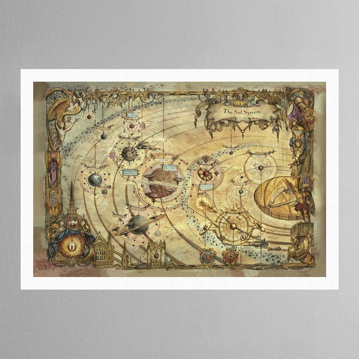 Siege of Terra The Solar War Map Art Print – The Horus Heresy ...