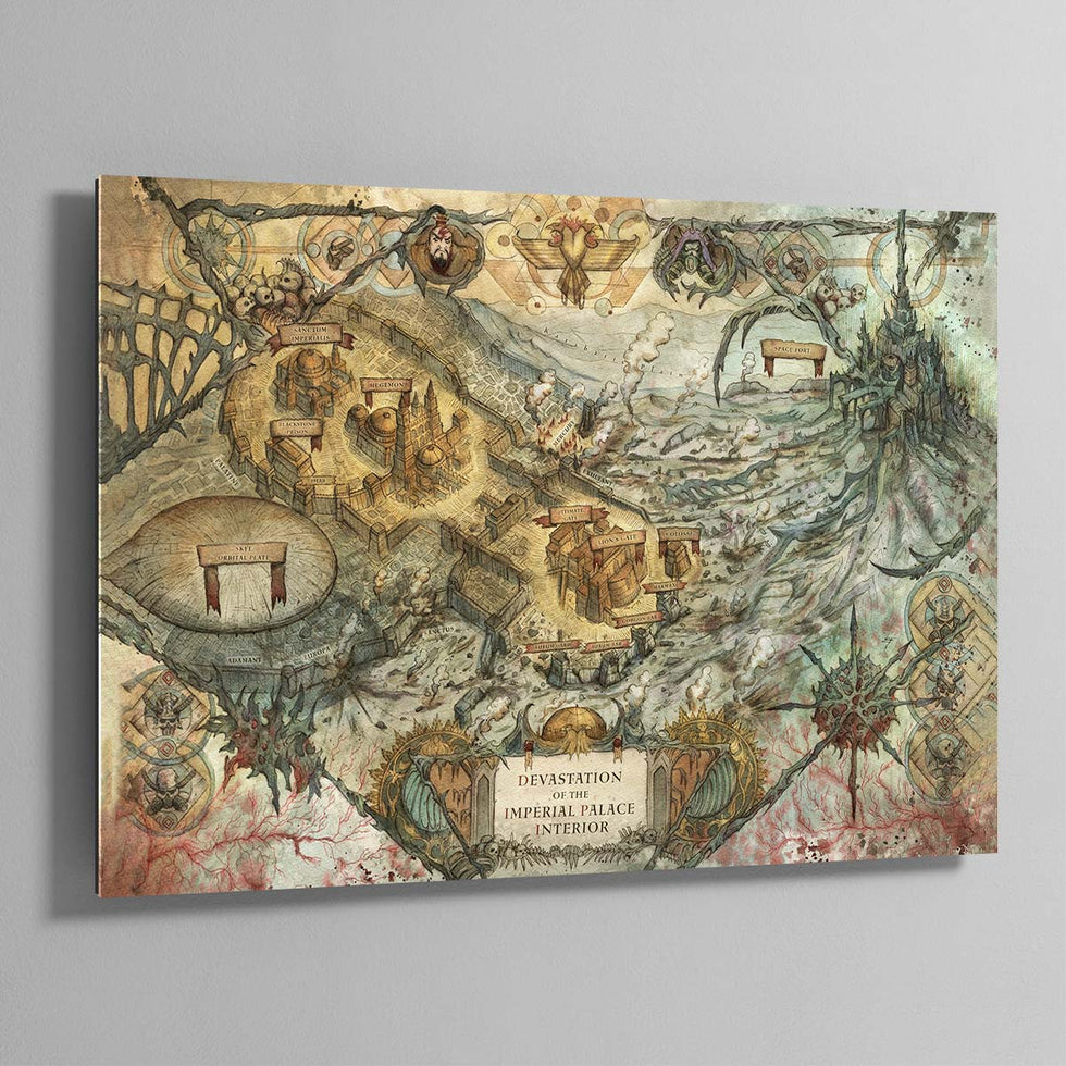 Siege of Terra Warhawk Map - Warhammer Art