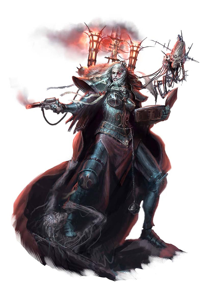 Sisters of Battle 40k - Canoness - Warhammer Art