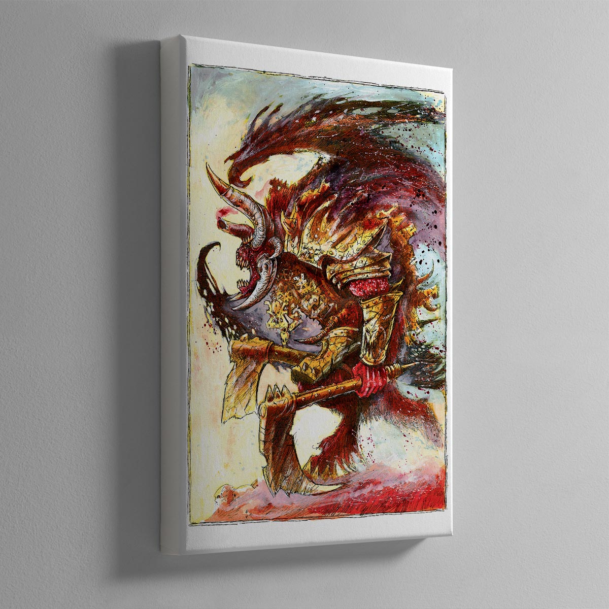Skarbrand the Blood Thirster Art Print – Warhammer 40K Collectible ...