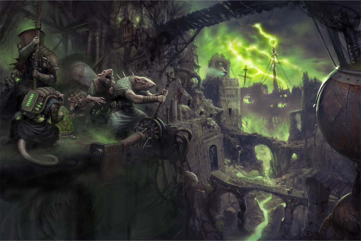 Skaven City Art Print – Age of Sigmar Collectible – Warhammer Art