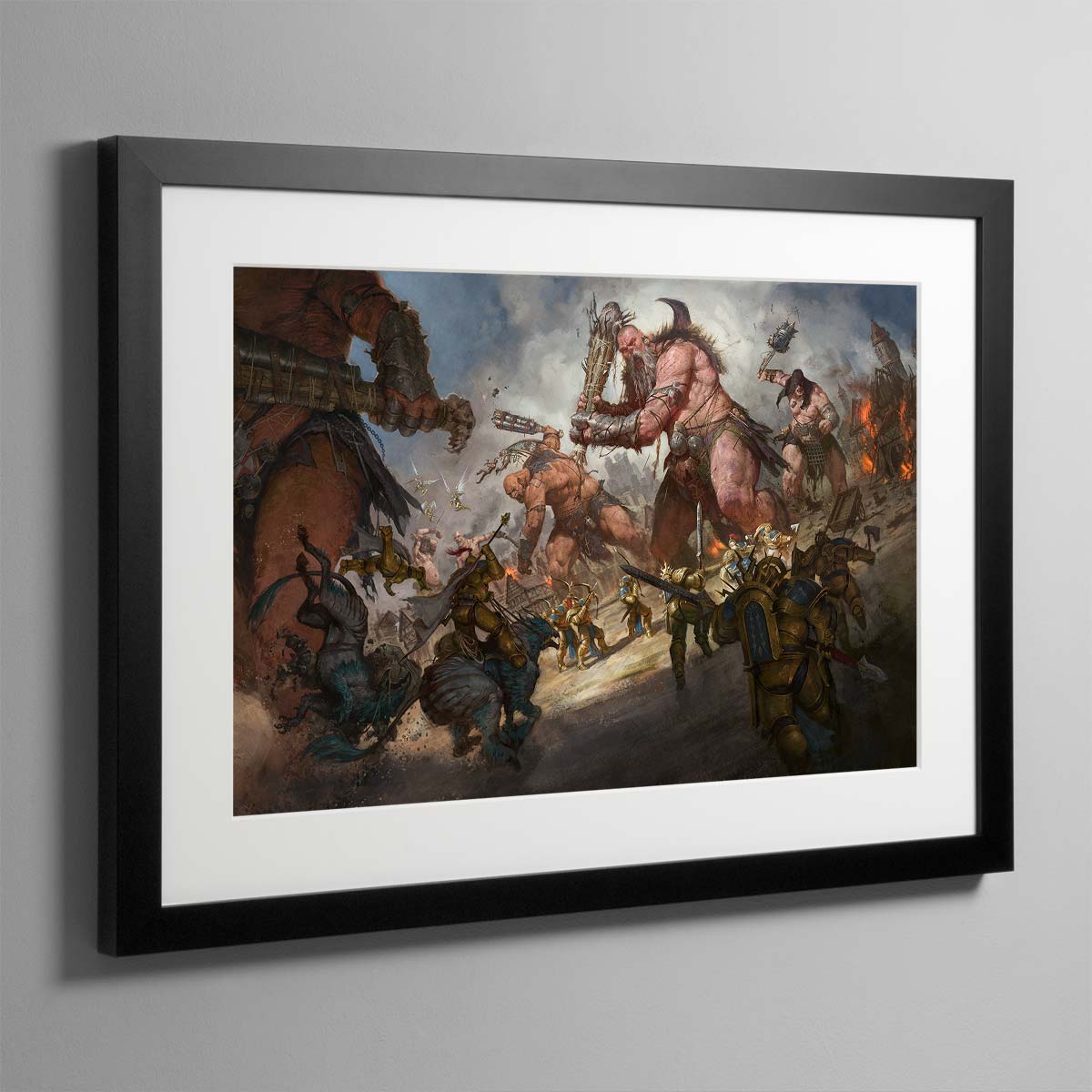 Sons of Behemat vs Stormcast – Warhammer Art