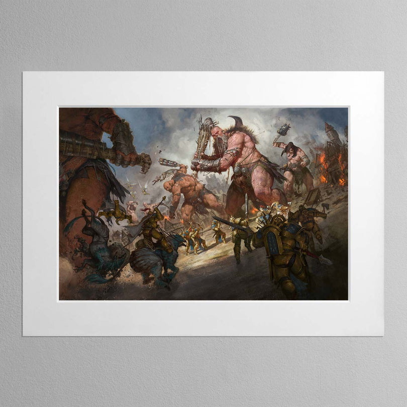 Sons of Behemat vs Stormcast – Warhammer Art