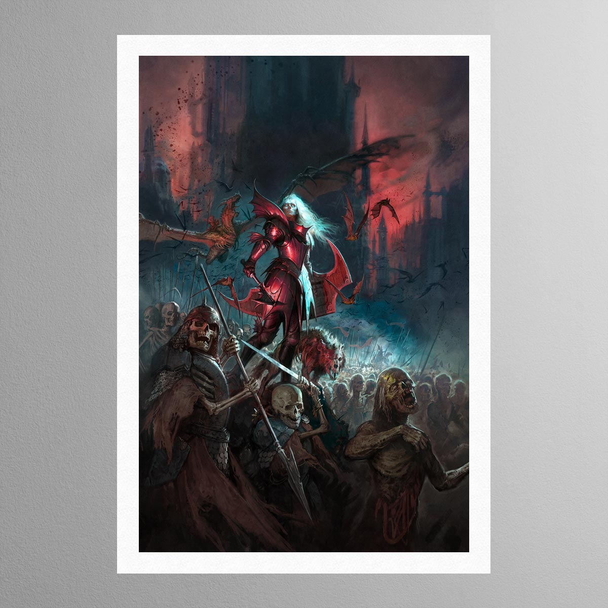 Soulblight Vampire Lord Art Print – Age of Sigmar Collectible ...