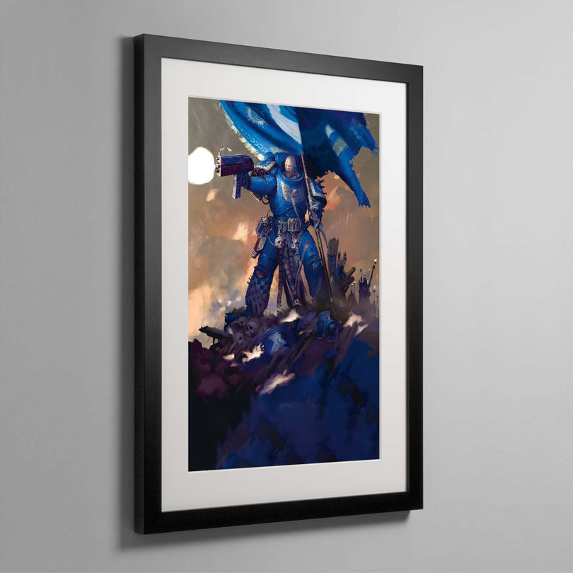 Space Marine Ancient Art Print – Warhammer 40K Collectible – Warhammer Art
