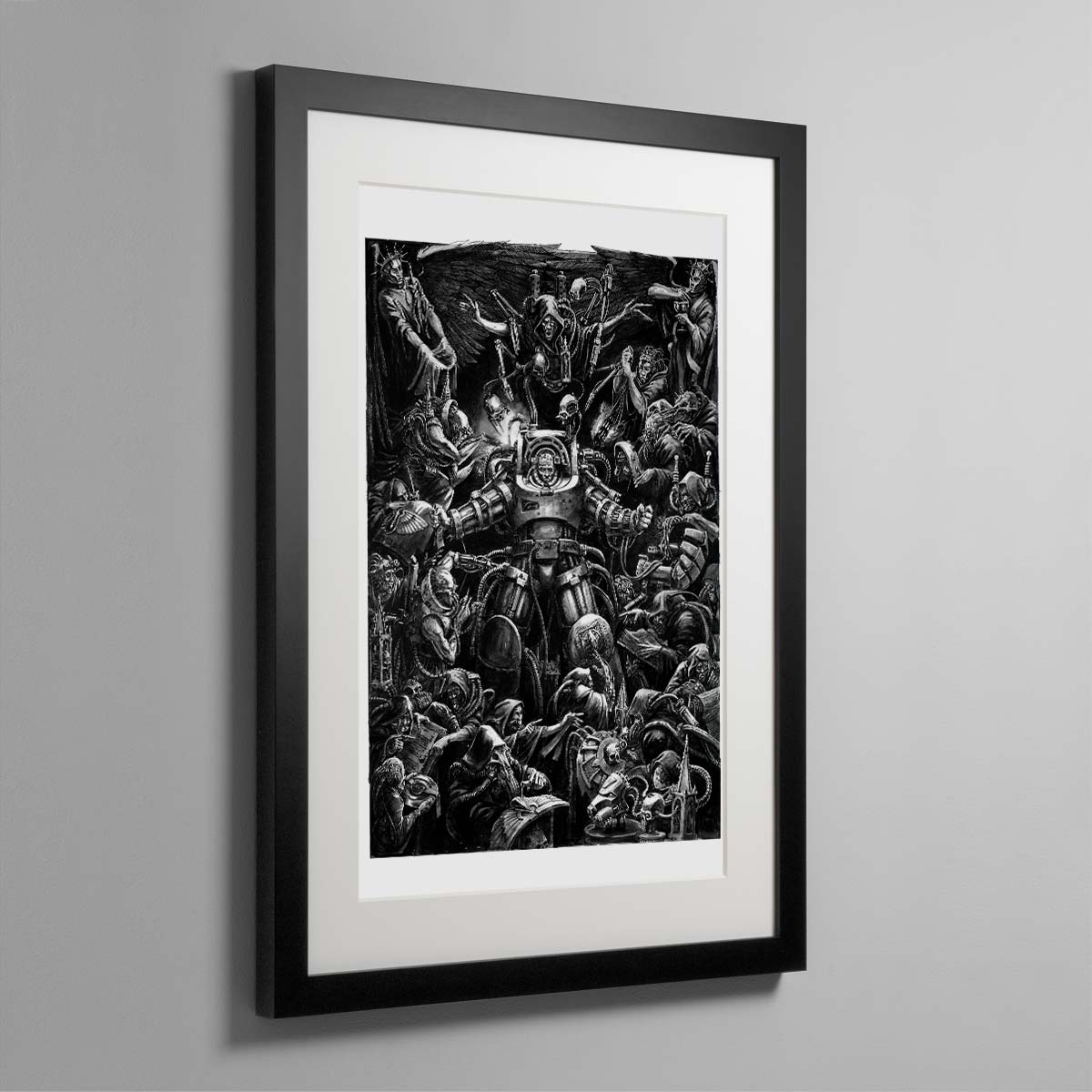 Space Marine Donning Terminator Armour Art Print – Warhammer 40K ...