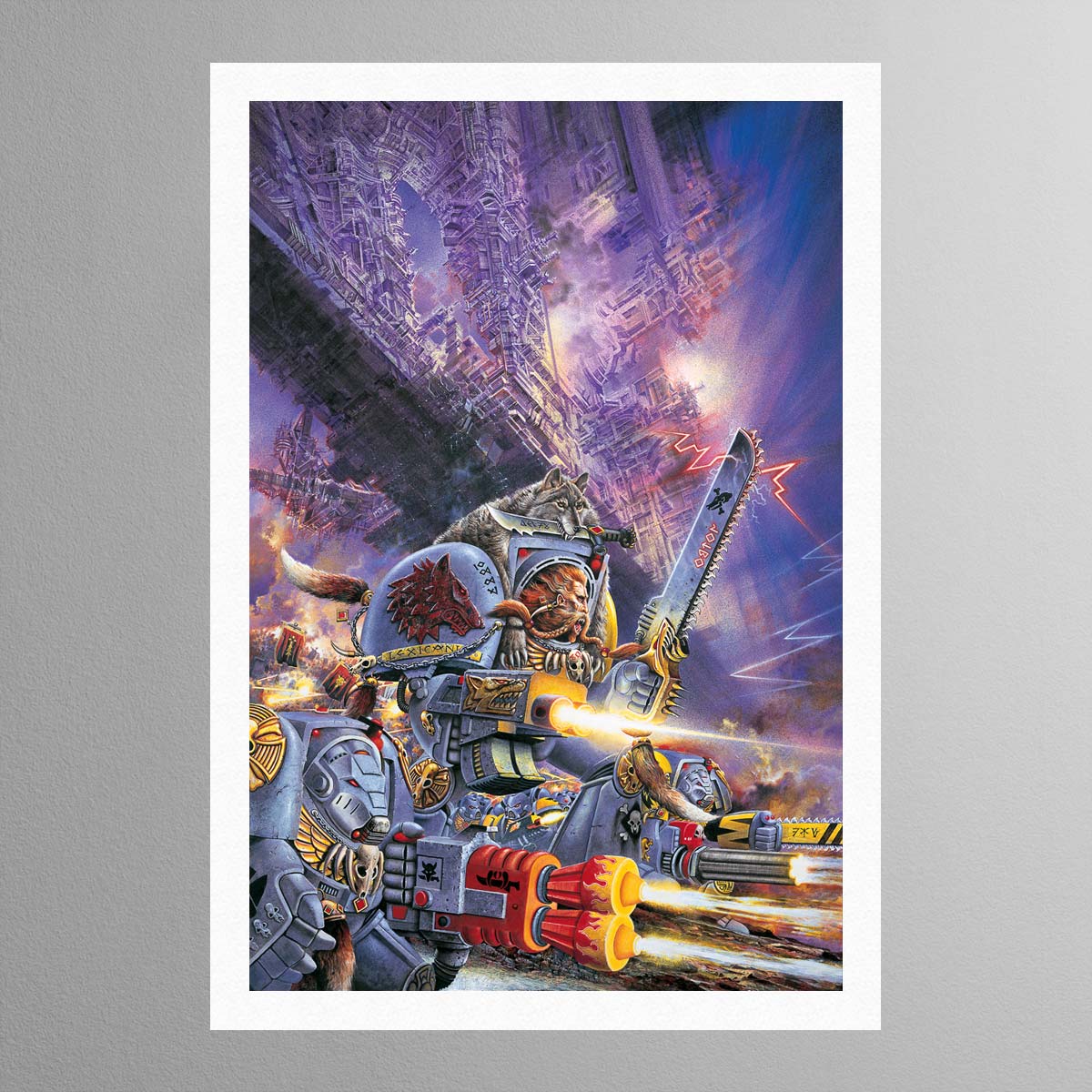 Space Wolf Terminators Artwork Art Print – Warhammer 40K Collectible ...