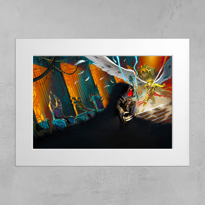 The End and the Death - Sanguinius and Horus Ascended Art Print – The ...