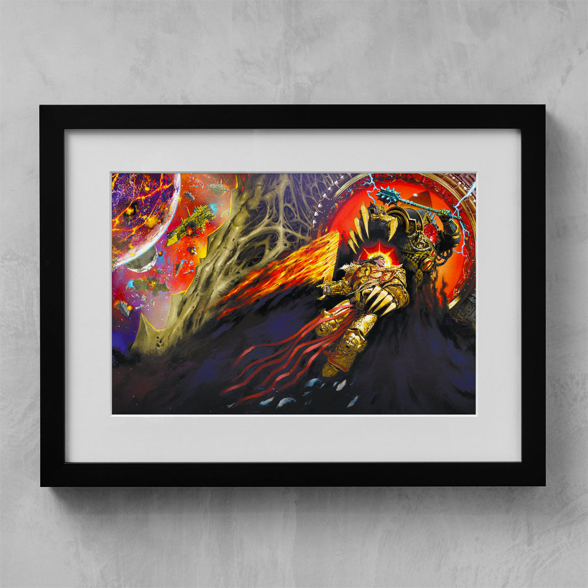 The End and the Death - The Emperor and Horus Art Print – The Horus ...