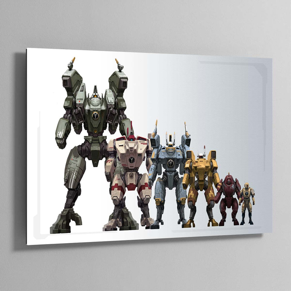 T'au Battlesuit Size Chart Art Print – Warhammer 40K Collectible ...