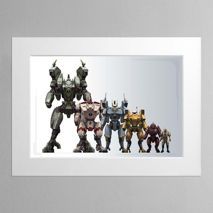 T'au Battlesuit Size Chart Art Print – Warhammer 40K Collectible ...