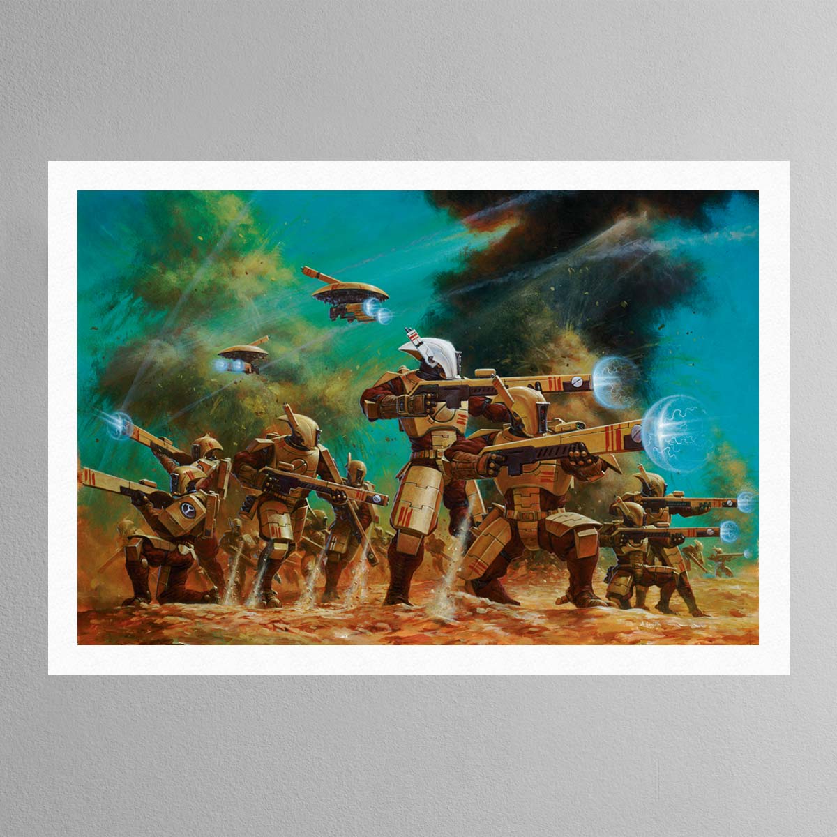 T'au Fire Warriors Art Print – Warhammer 40K Collectible – Warhammer Art