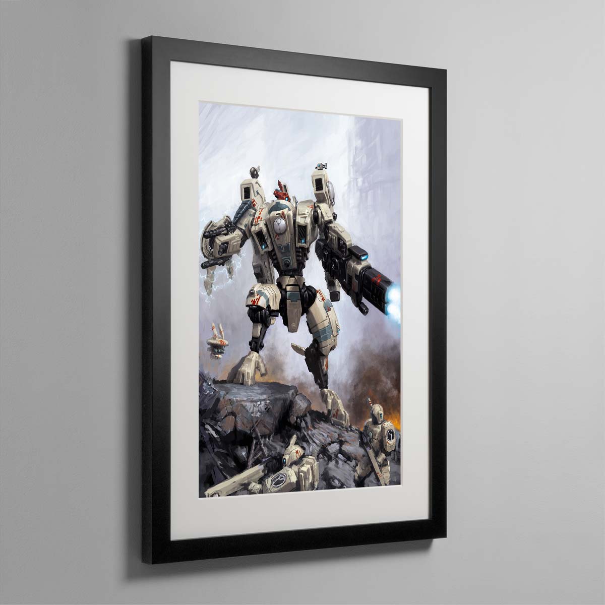 T'au Riptide Battlesuit Art Print – Warhammer 40K Collectible ...