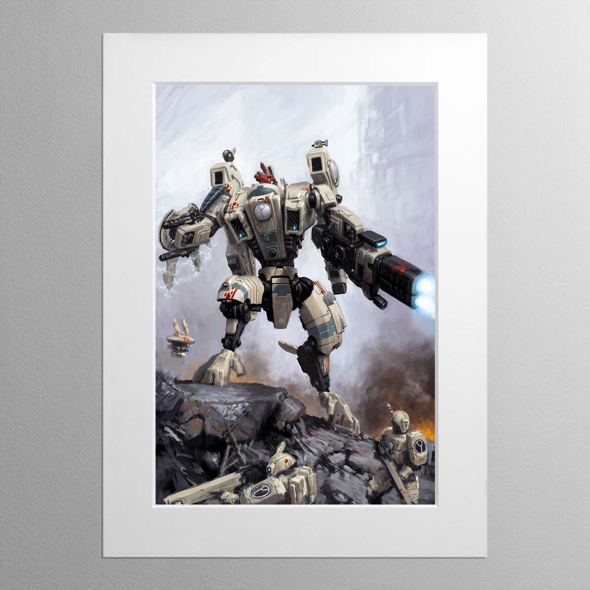 T'au Riptide Battlesuit Art Print – Warhammer 40K Collectible ...