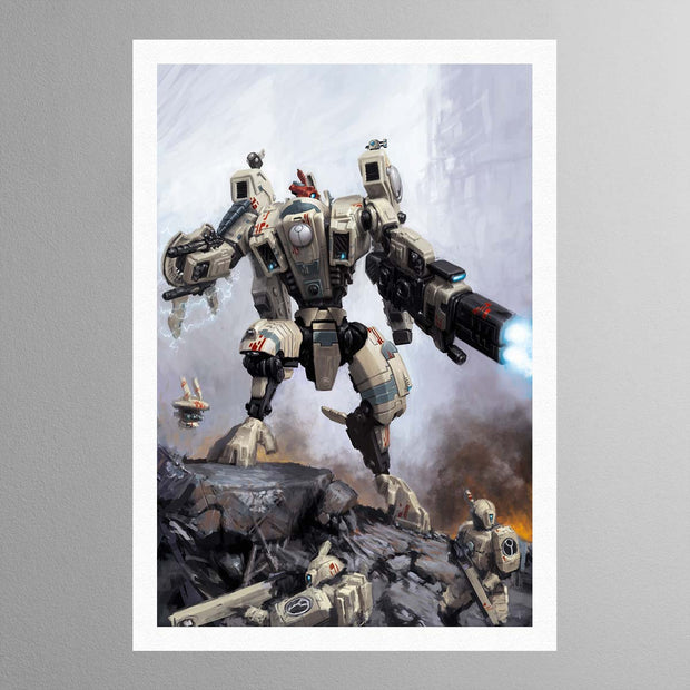 T'au Riptide Battlesuit Art Print – Warhammer 40K Collectible ...