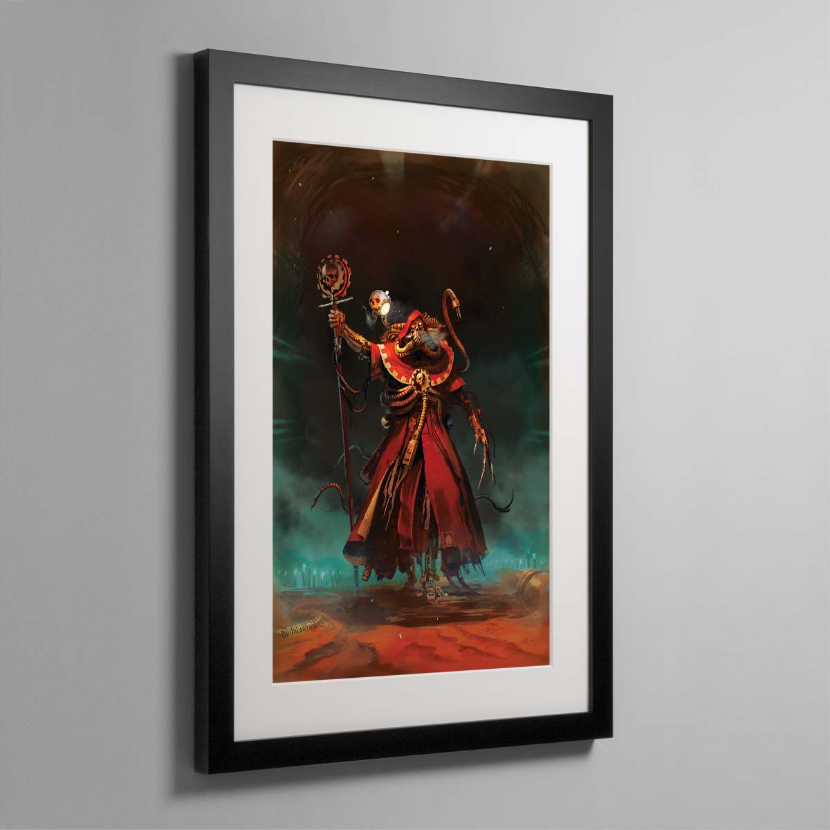 Tech-Priest of Mars Art Print – Warhammer 40K Collectible – Warhammer Art