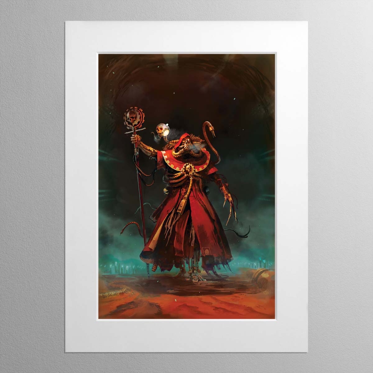 Tech-Priest of Mars Art Print – Warhammer 40K Collectible – Warhammer Art