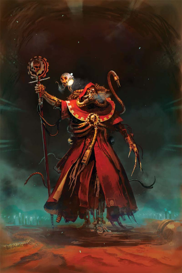 Tech-Priest of Mars Art Print – Warhammer 40K Collectible – Warhammer Art