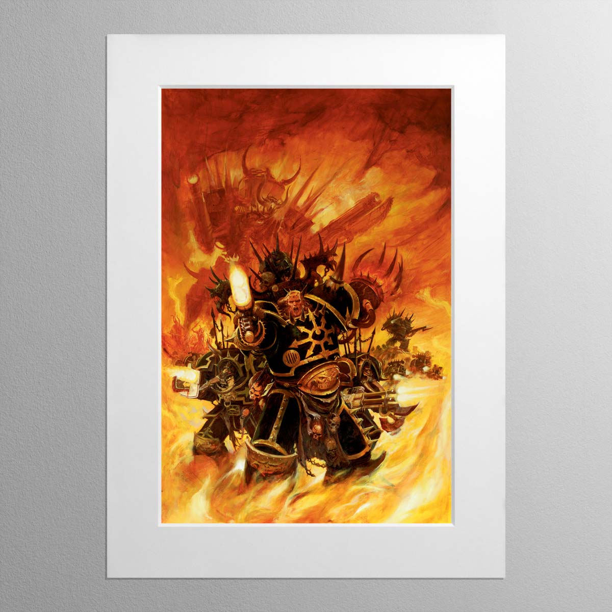 The Black Legion Art Print – Warhammer 40K Collectible – Warhammer Art