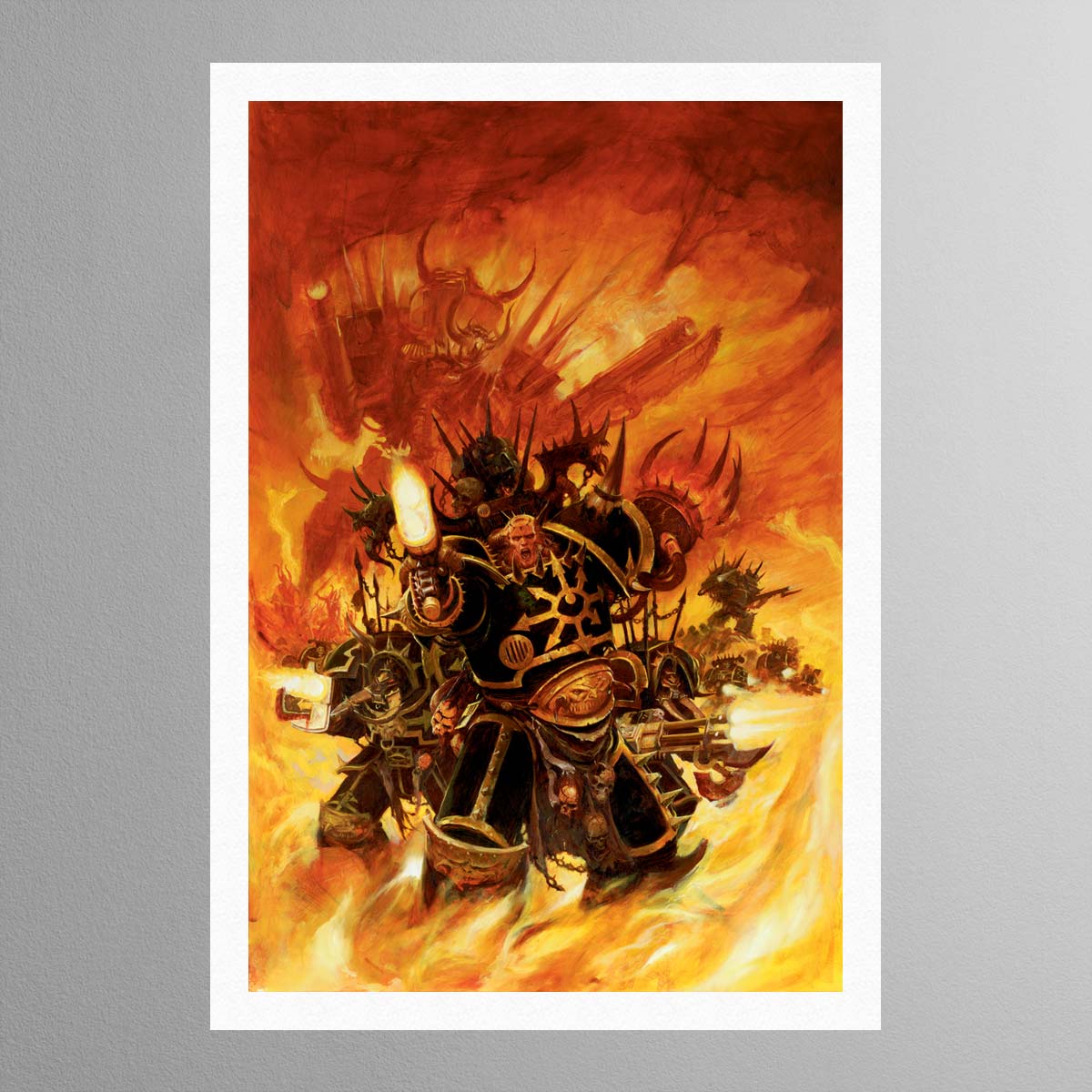The Black Legion Art Print – Warhammer 40K Collectible – Warhammer Art