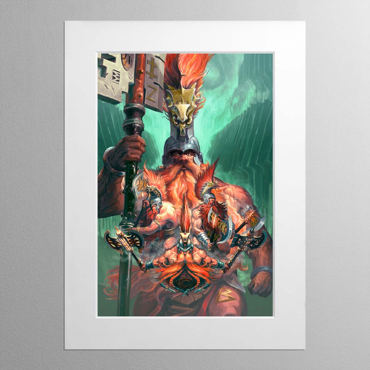 The Chosen Axes Art Print – Age of Sigmar Collectible – Warhammer Art