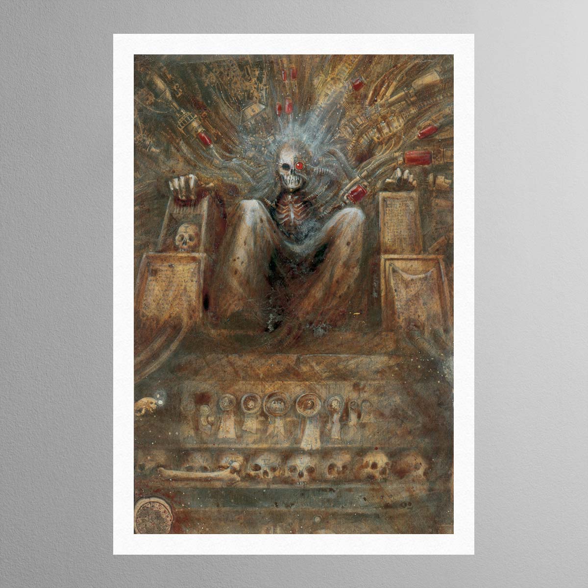 The Emperor Sits Upon His Golden Throne - Warhammer Art
