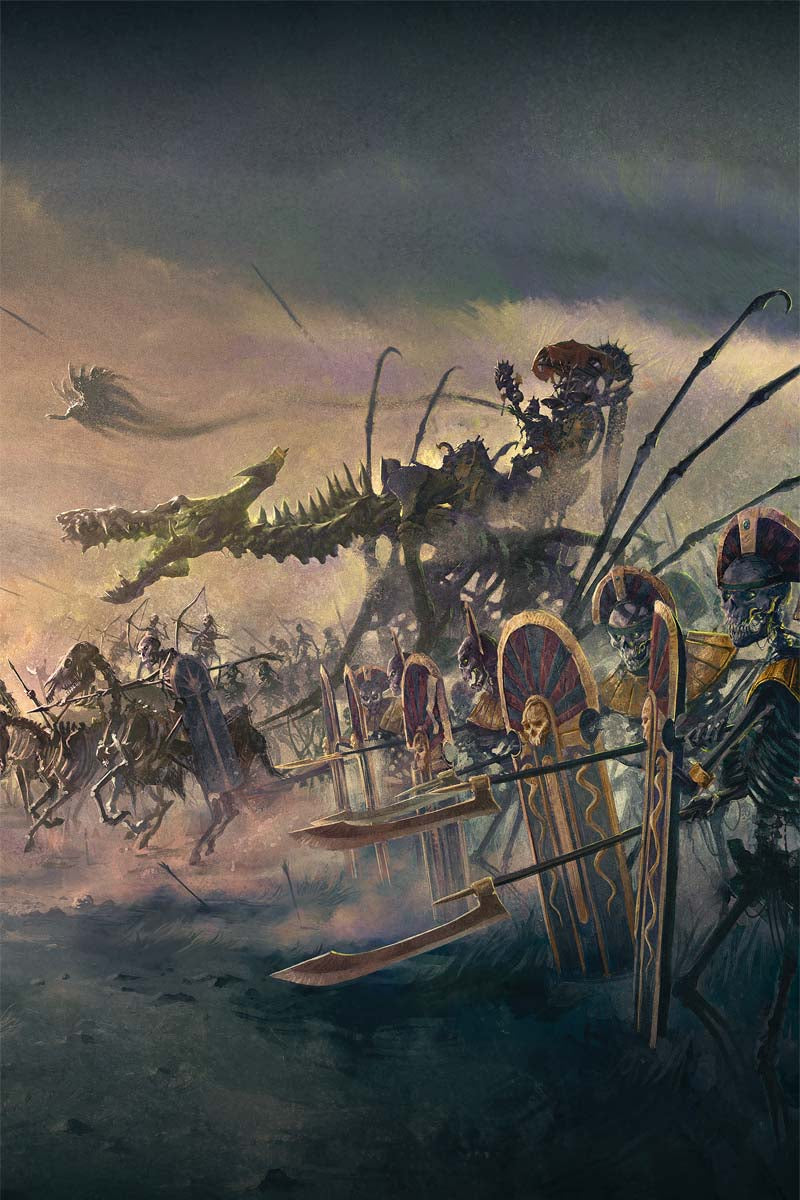 The Forces of Death Art Print – The Old World Collectible – Warhammer Art