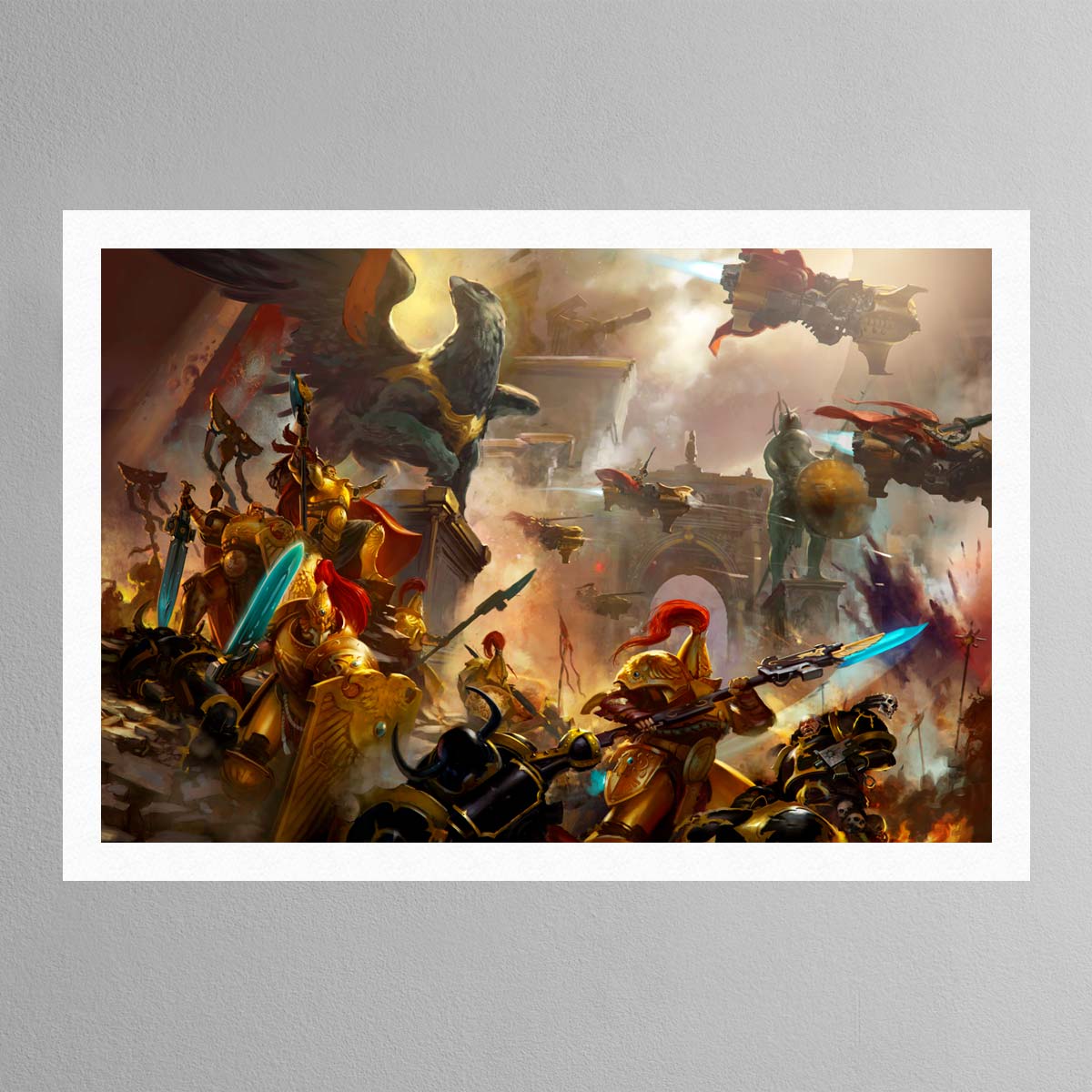 The Golden Legion Art Print – Warhammer 40K Collectible – Warhammer Art