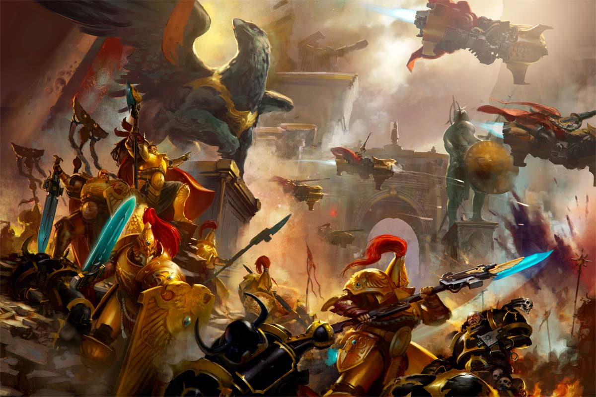 The Golden Legion Art Print – Warhammer 40K Collectible – Warhammer Art